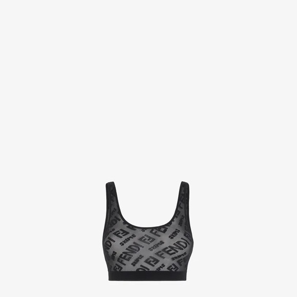 Fendi | Intimates & Sleepwear | Fendi X Skims Hosiery Bralette Xs Black ...